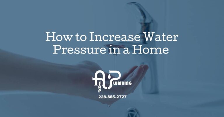 How to Fix Low Water Pressure in Your Home | ASAP Plumbing